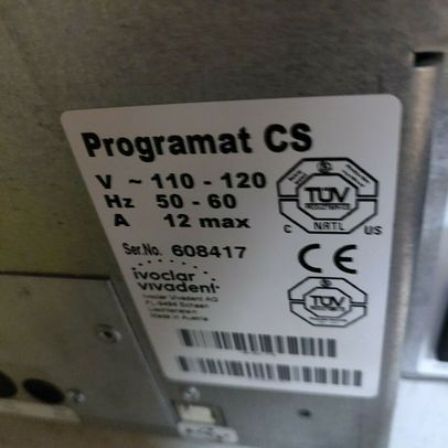 Ivoclar Vivadent Programat CS Dental Furnace Restoration Heating Lab Oven