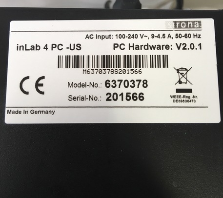 CEREC Sirona Inlab Dental PC | Computer, Monitor, UNLIMITED Dongle!