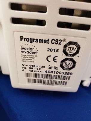 2015 Ivoclar Vivadent Programat CS Furnace + Vacuum Pump